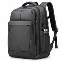 China Modern Business Laptop Backpack for Work and Travel, Water-Resistant Black Computer Backpack with USB Charging Port and Padded Back Panel for sale