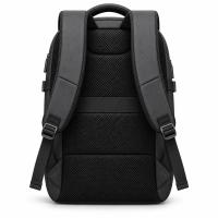 China Modern Business Laptop Backpack for Work and Travel, Water-Resistant Black Computer Backpack with USB Charging Port and Padded Back Panel for sale