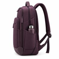 China Plum Purple Business Laptop Backpack for Men and Women, Water-Resistant Work Travel Backpack with 15.6-Inch Laptop Compartment, Bottle Pocket, Trolley Strap & Multi-Pocket Storage for sale