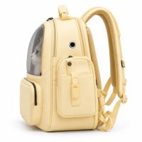 China Expandable Cat Carrier Backpack – Breathable Pet Travel Backpack with Large Mesh Window, Side Storage Pockets & Padded Shoulder Straps for sale