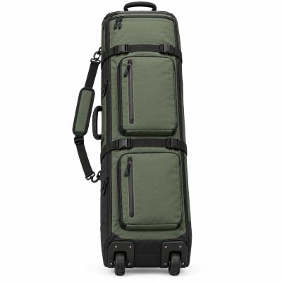 China OEM ODM Padded Snowboard Roller Bag – Heavy Duty Wheeled Snowboard Travel Case with Large Front Storage Pockets and Shoulder Strap for sale
