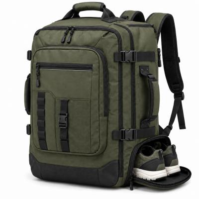 China Convertible Travel Backpack with Shoe Compartment – Large Carry-On Duffel Backpack with Compression Straps, Multi-Pocket Organizer & Padded Shoulder Straps for sale