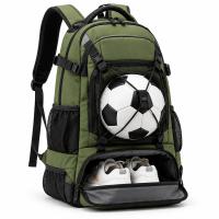 China Custom Logo Bag Wholesale Basketball Backpack with Ball Holder & Shoe Compartment – Large Sports Travel Backpack with Ventilated Shoe Pocket, Side Mesh Pockets & Padded Shoulder Straps for sale