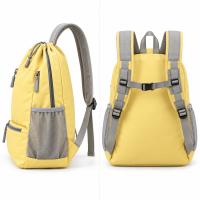 China Custom Logo Bag Wholesale Drawstring Sports Backpack with Shoe Compartment – Lightweight Gym Bag with Side Mesh Bottle Pockets, Front Zipper Pocket & Padded Shoulder Straps for sale