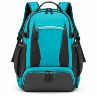 China ODM Bag Supplier Sports Backpack with Shoe Compartment – Lightweight Gym Travel Backpack with Front Mesh Pocket, Side Bottle Holders & Padded Shoulder Straps for sale