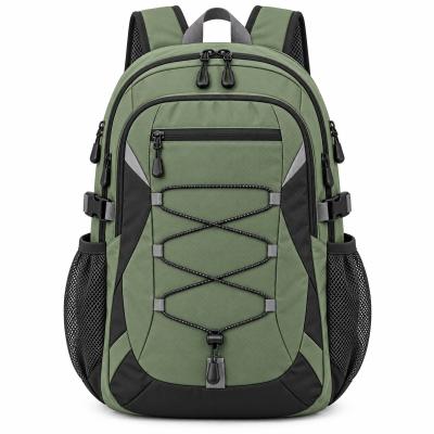China OEM Bag Manufacturer Outdoor Hiking Backpack with Bungee Cord System – Lightweight Multi-Pocket Daypack with Side Mesh Bottle Pockets, Compression Straps & Padded Shoulder Straps for sale