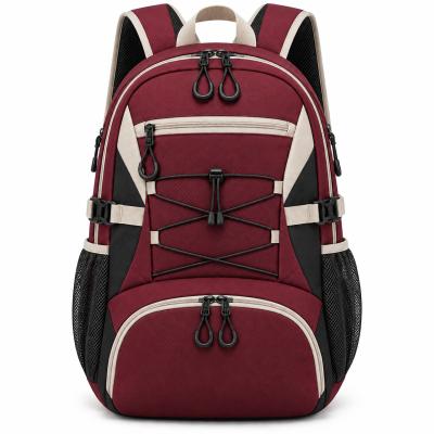 China OEM Bag Manufacturer Outdoor Hiking Backpack with Bungee Cord System – Lightweight Multi-Pocket Travel Daypack with Side Mesh Bottle Pockets, Compression Straps & Padded Shoulder Straps for sale