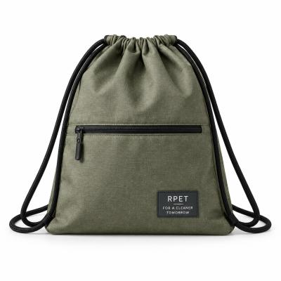 China OEM ODM RPET Drawstring Backpack Manufacturer – Custom Recycled Polyester Gym Sack Bag for Bulk Wholesale, Promotional & Private Label Programs for sale