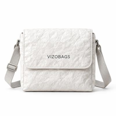 China OEM Tyvek Shoulder Bag Manufacturer – Sustainable Flap Messenger Bag for Bulk Orders and Brand Customization for sale
