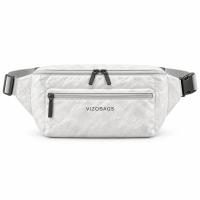 China Custom Tyvek Fanny Pack Supplier – Lightweight Waist Bag with Dual Zipper Compartments for Wholesale and OEM Branding for sale