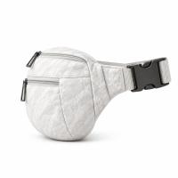 China Custom Tyvek Fanny Pack Supplier – Lightweight Waist Bag with Dual Zipper Compartments for Wholesale and OEM Branding for sale