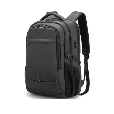 China OEM ODM Business Backpack with USB Charging Port, Side Compression Buckles, and Water-Repellent Laptop Backpack Design for sale