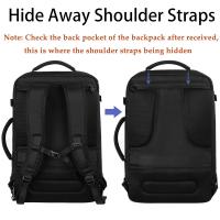 China Custom Logo Business Backpack and Laptop Daypack with Diagonal Zipper and Buckle Straps for Commuter Use for sale