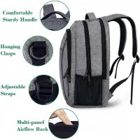 China Biodegradable Machine Washable Recycled Cotton Business Backpack and Laptop Backpack for Eco-Friendly Professionals for sale
