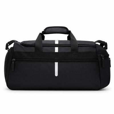 China Wholesale Sports Duffel Bag and Travel Duffel Bag with Front Mesh Pocket, Side Shoe Compartment, Water-Resistant Oxford Fabric for sale