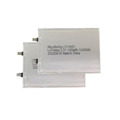 China Slim LiPo Battery 3.7 V 180mAh Lithium Polymer Battery Ultra Thin 1mm for sale