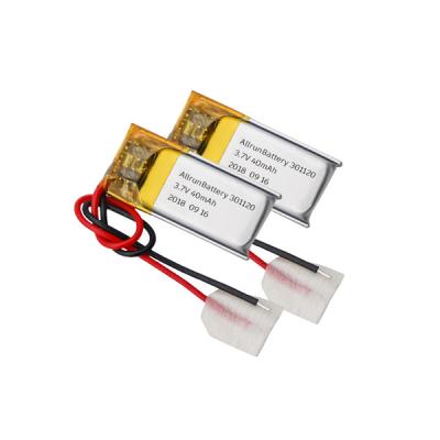 China Light Custom Rechargeable Mini LiPo Battery 3.7V 40mAh For Prototypes for sale