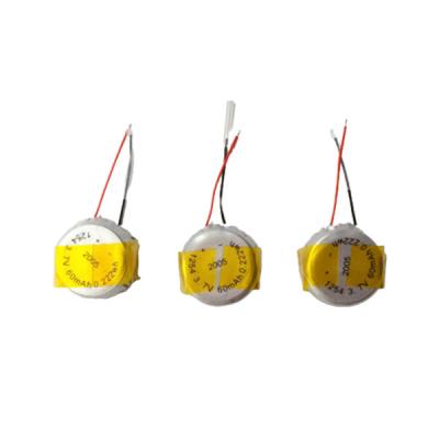 China 1C Rechargeable Li-Polymer Battery Pack Button 3.7V 60mAh LiPo Battery Offers for sale