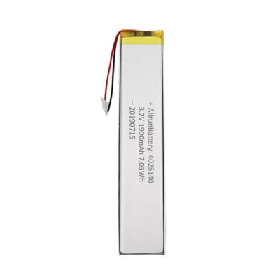 China 1900mAh 3.7 V Custom LiPo Battery Ultra Narrow Rechargeable High Reliability for sale