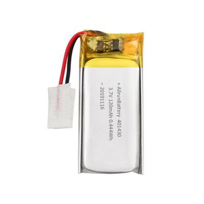 China 3.7V 120mAh LiPo Battery Rechargeable Custom Lithium Poly Battery 1C for sale