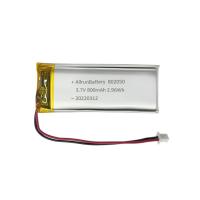 China 1C Thin Rectangle Shaped Battery Rechargeable 3.7 V LiPo Battery 800mAh for sale