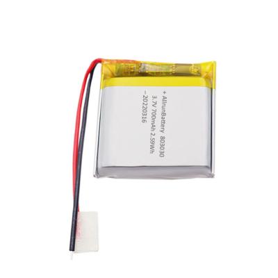 China Powerful Medical Lithium Battery Rechargeable 3.7 V 700mAh LiPo Battery for sale
