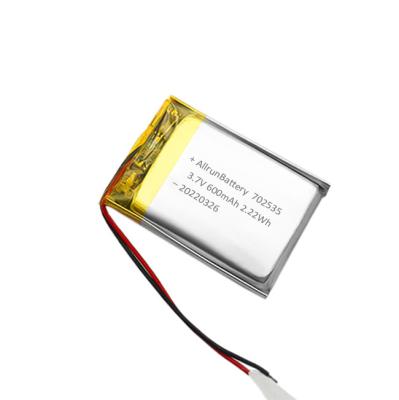 China Single Cell Lithium Polymer Battery 3.7 V 600mAh LiPo Battery for sale