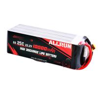 China 22.2V 6S 10000mAh LiPo Battery 25C High C Rate LiPo Battery Pack for sale