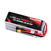China 22.2V 6S 10000mAh LiPo Battery 25C High C Rate LiPo Battery Pack for sale