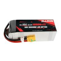 China RC 25C 6S 12000mAh LiPo Battery 22.2V High C Rate Battery Pack for sale