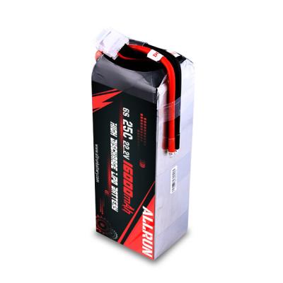 China Power Tools High Discharge LiPo Battery Pack 25C 22.2V 6S 16000mAh for sale