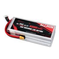 China 9048155 75C 22.2V 6S 5200mAh High Discharge LiPo Battery Pack for sale