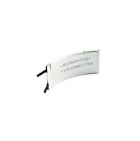 China 1C 3.7 V LiPo Rechargeable Battery 210mAh Curved Lithium Polymer Battery for sale