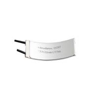 China 1C 3.7 V LiPo Rechargeable Battery 210mAh Curved Lithium Polymer Battery for sale