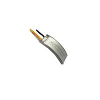 China Powerful Curved LiPo Battery 225mAh 3.7V Lithium Polymer Rechargeable Battery for sale