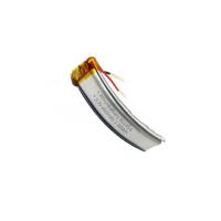 China Powerful Curved Lithium Polymer Battery 601456 3.7 V 450mAh LiPo Battery for sale