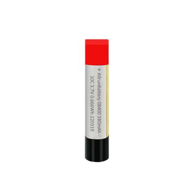 China Thin 10C Custom LiPo Battery 3.7V 180mAh Cylindrical Li Polymer Battery for sale