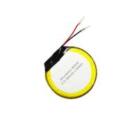 China Custom 3.7 V 380mAh LiPo Battery Round Rechargeable Battery Lithium Polymer for sale