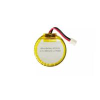 China Round 3.7 Volt Lithium Polymer Battery 480mAh LiPo Battery Rechargeable for sale