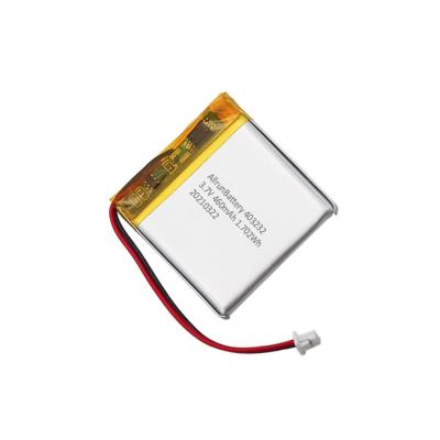 China 3.7V 460mAh Light IoT Battery Pack Rechargeable Square LiPo Battery Pack for sale