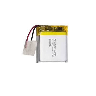 China PCM Square Shaped Battery Rechargeable 3.7 V 360mAh LiPo Battery for sale