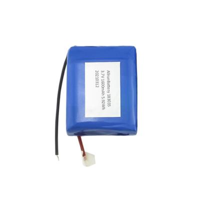 China Custom Lithium Battery Pack 183035 Li Ion Battery 3.7 V 1600mah for sale