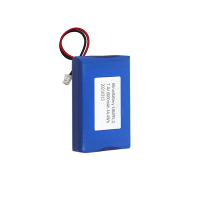 China 2S1P 6000mAh Lithium Polymer Battery Pack 7.4 V 6000mAh LiPo Battery for sale