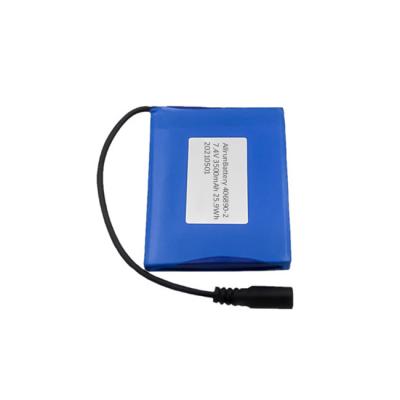 China 2S1P Lithium Polymer Battery 7.4 V 3500mAh LiPo Battery Pack for sale