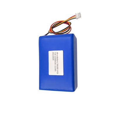 China 2S3P Light Li Ion Polymer Battery Pack 7.4V 15000mAh LiPo Battery for sale