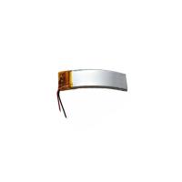 China Custom 320mAh 3.7 V Wearable Rechargeable Battery Curved LiPo Battery for sale