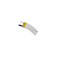 China 3.7V 30mAh 250727 Rechargeable Curved LiPo Battery For Wearable Product for sale