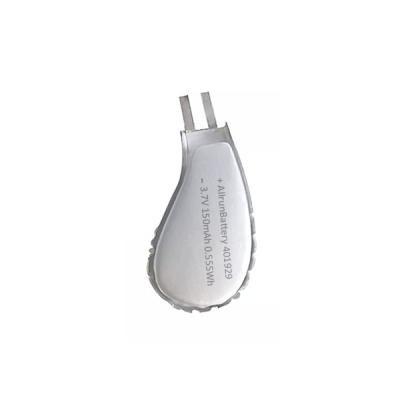 China 3.7V 150mAh Novel Custom LiPo Battery A Rechargeable Battery 401929 for sale