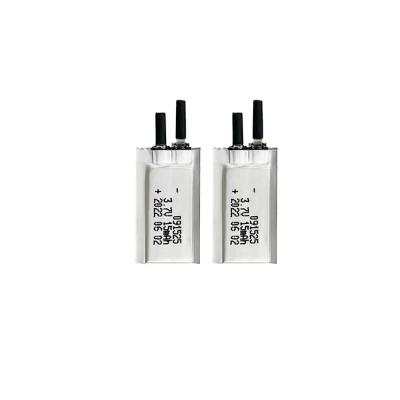 China 3.7V 15mAh Custom Rechargeable Ultra Thin LiPo Battery 091525 for sale