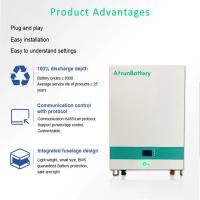 China Prismatic Cell Wall Mount Lifepo4 Battery RS485 / CAN 51.2V 100ah Lithium Battery Pack for sale